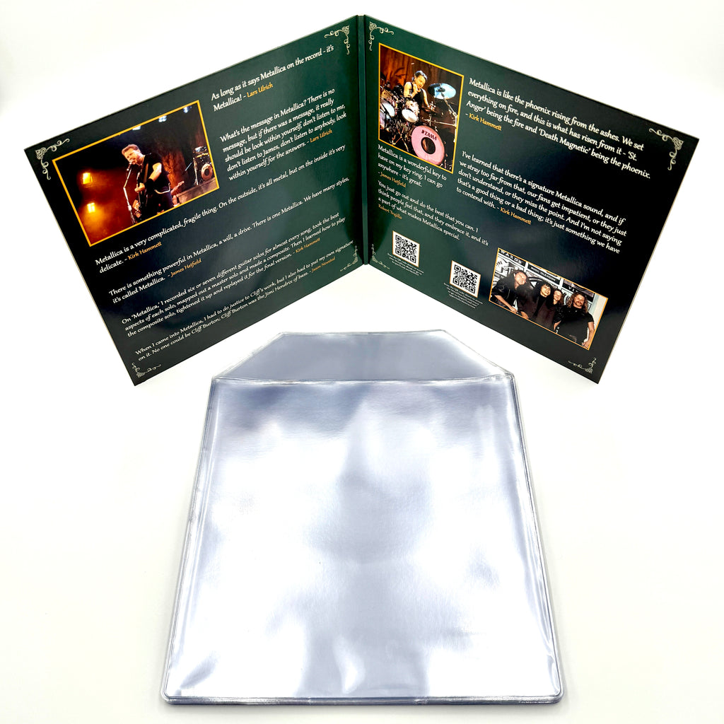 10" PVC Clear Record Sleeve With Flap 180 Micron – Panmer Ltd