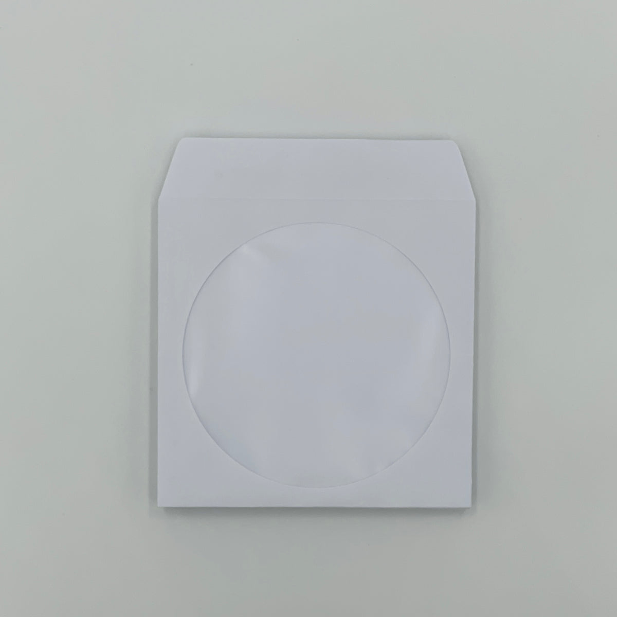 CD White Paper Sleeves With Adhesive Flap and Transparent Window ...