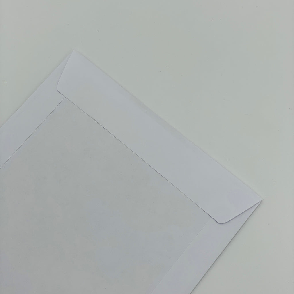 CD White Paper Sleeves With Adhesive Flap and Transparent Window ...