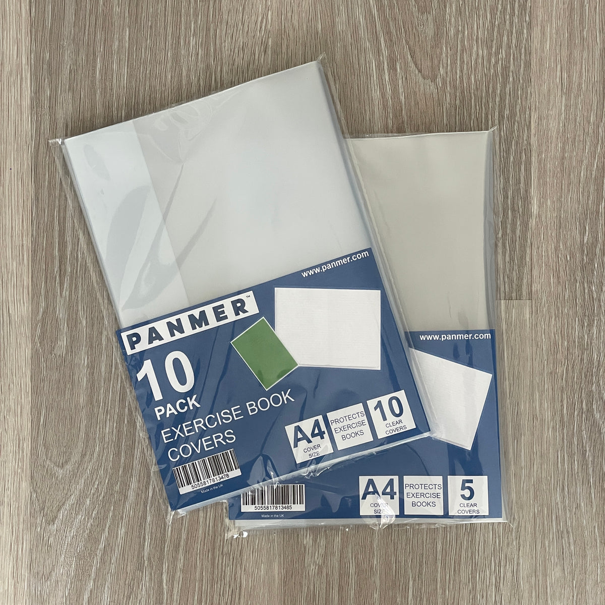 A4 Clear Exercise Book Covers Slip on Jackets – Panmer Ltd