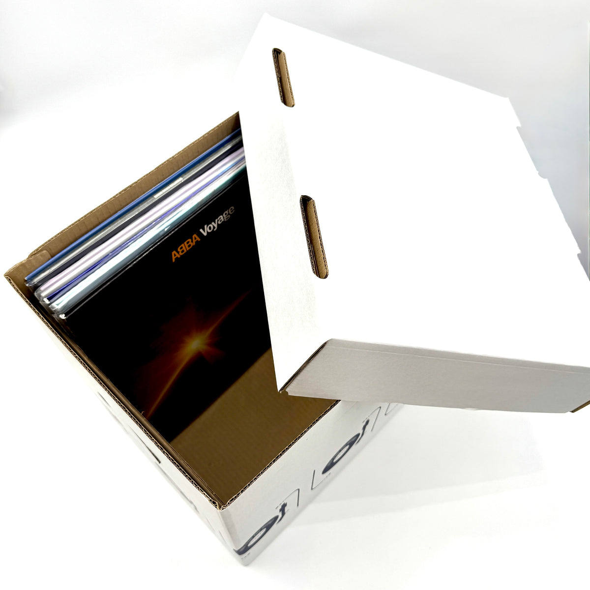 12" Cardboard Vinyl Storage Box with Lid - Fits Up to 50 LPs – Panmer Ltd