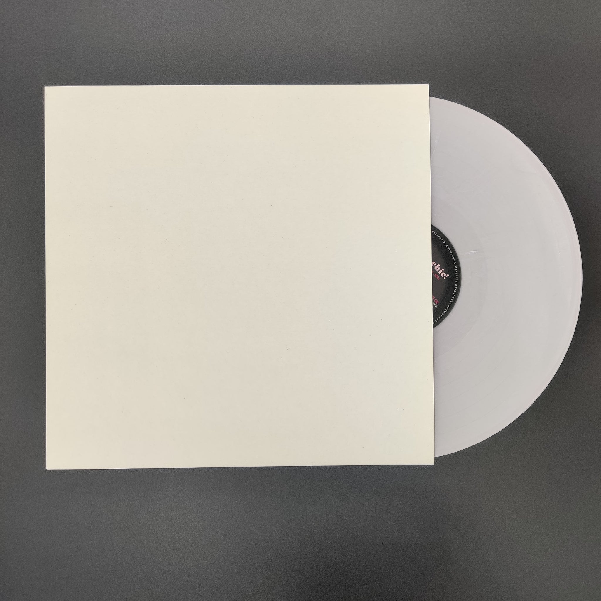 12" White Card Record Sleeve 3mm Spine Jacket No Holes – Panmer Ltd
