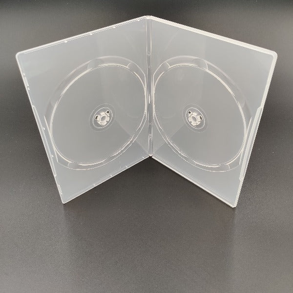2-disc clear DVD case with 7mm spine – Panmer Ltd