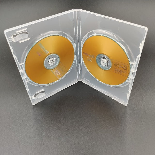 2-disc clear DVD case with 14mm spine – Panmer Ltd