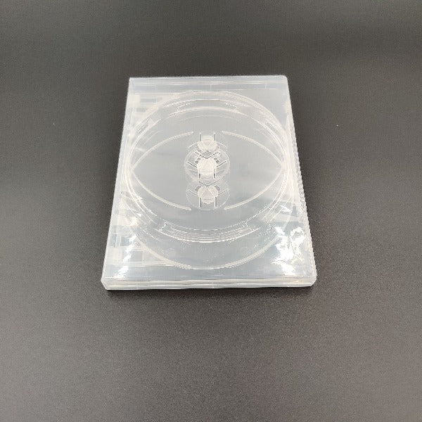 4-disc clear DVD case with 14mm spine and swing tray – Panmer Ltd
